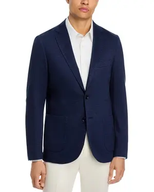 MAURIZIO BALDASSARI Wool, Linen, & Silk Jersey Unstructured Sport Coat