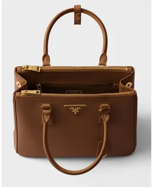 Prada Galleria Medium Saffiano Leather Bag - Brown