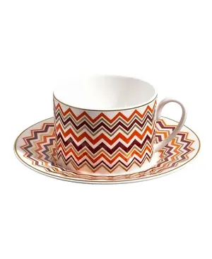 Missoni Iconic Tea Cup & Saucer, Set Of 6 - Multicolor