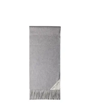Prada Double Cashmere Scarf - Grey