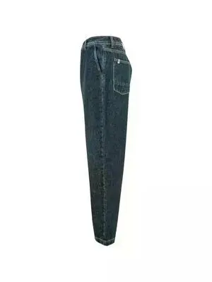 THE.NIM Logo-patch Straight-leg Jeans