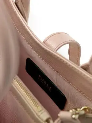 Furla Goccia Grained Leather Tote Bag - Neutrals