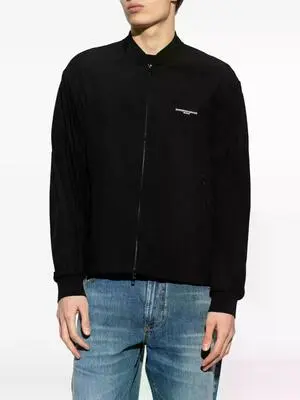 Emporio Armani Logo-embroidered Zip-up Jacket