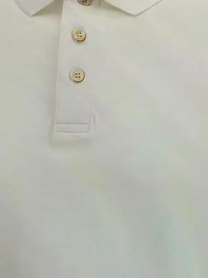 Palm Angels Logo-collar Cotton Polo Shirt