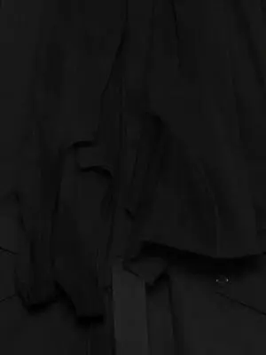 ALAINPAUL Draped Belted Trench Coat