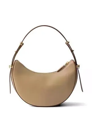 Prada Arqué Mini Leather Shoulder Bag - Neutrals