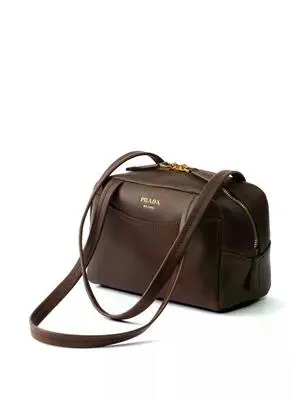 Prada Antiqued Leather Top Handle Mini Bag