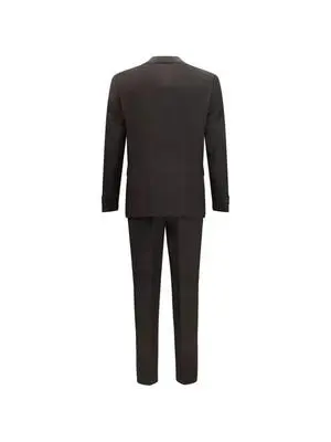 BOSS Single-breasted Wool Suit - Brown