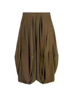 LEMAIRE Crêpe De Chine Viscose Balloon Skirt - Brown