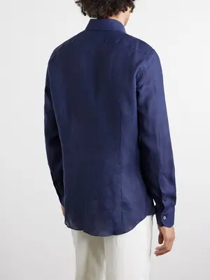 Thom Sweeney Linen Shirt - Blue
