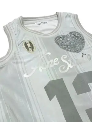 Acne Studios Logo-print Tank Top - Grey