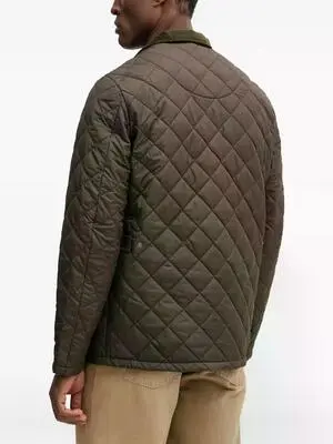 Barbour Corduroy-collar Quilted Jacket - Green