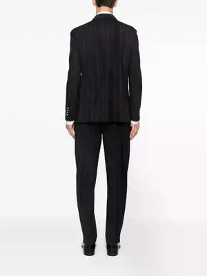 Eleventy Pinstripe Double-breasted Suit - Blue
