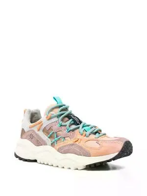 FLOWER MOUNTAIN Yamabushi Lace-up Sneakers - Brown