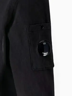 C.P. COMPANY Lens-detail Half-zip Sweatshirt - Black
