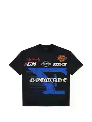 GODMADE 7 Speed Graphic-print T-shirt - Black