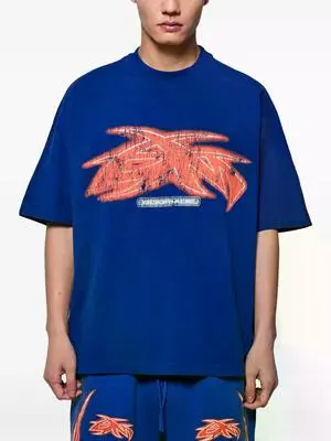 GODMADE Gm Vivid Graphic-print T-shirt - Blue