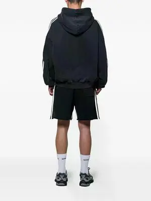 GODMADE Logo-print Side-stripe Shorts - Black