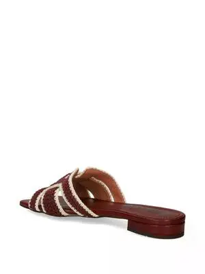 BIBI LOU Holly Crochet-knit Sandals - Red