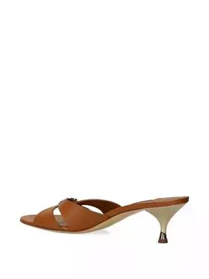Casadei Logo-plaque Leather Sandals