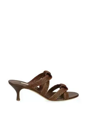 Casadei Julia Woven Knotted Sandals