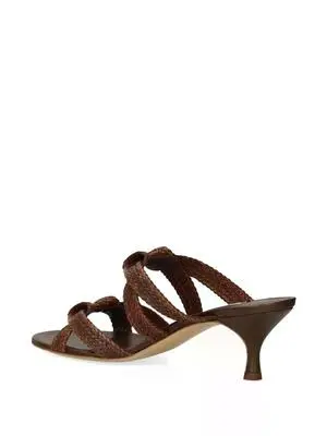Casadei Julia Woven Knotted Sandals