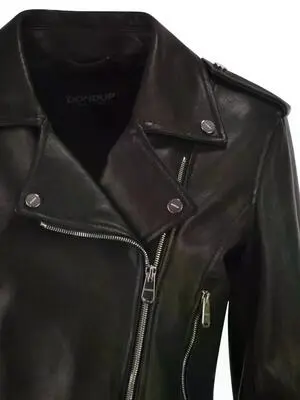 DONDUP Leather Biker Jacket