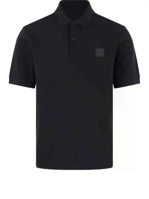 Stone Island Logo-patch Polo Shirt - Black