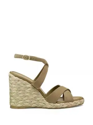 STUART WEITZMAN 8.5cm Alyssa Wedge Sandals - Neutrals