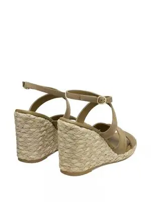 STUART WEITZMAN 8.5cm Alyssa Wedge Sandals - Neutrals
