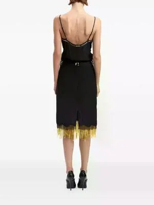 16Arlington Vea Lace-trim Midi Skirt
