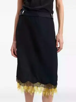 16Arlington Vea Lace-trim Midi Skirt