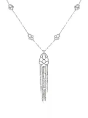 LB EXCLUSIVE 18k White Gold Diamond Pendant Necklace - Silver
