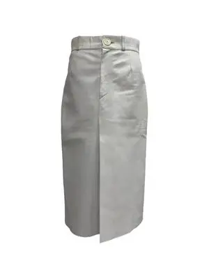 Balenciaga High-rise Leather Skirt