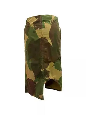 Victoria Beckham Camouflage-print Midi Skirt