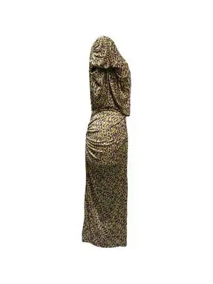 Saloni Printed Ruched Dress