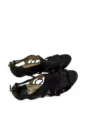 JIMMY CHOO Cut-out Leather Sandals