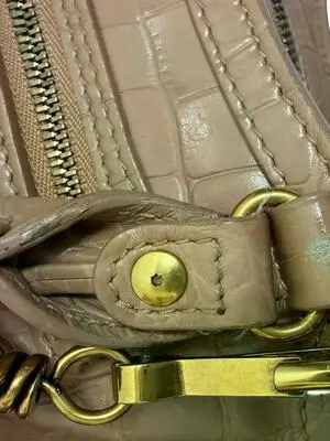 Balenciaga Neo Classic City Croc-effect Handbag