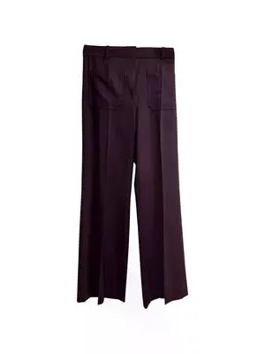 Victoria Beckham Alina High-rise Wide Leg Trousers - Red