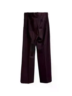 Victoria Beckham Alina High-rise Wide Leg Trousers - Red