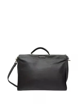 Fendi Selleria Peekaboo Top Handle Bag - Black