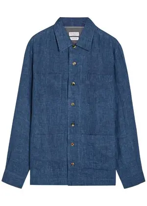 Brunello Cucinelli Single Breasted Overshirts For Men