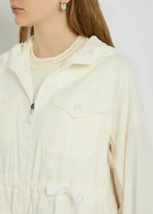 Moncler Paletuvier Hooded Nylon Jacket - Cream