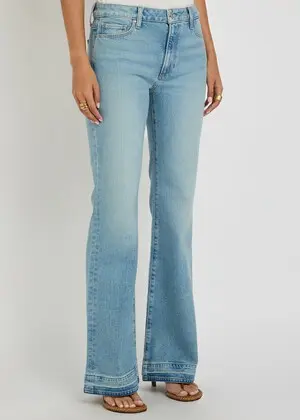 Paige Sofia Flared-leg Jeans - Light Blue