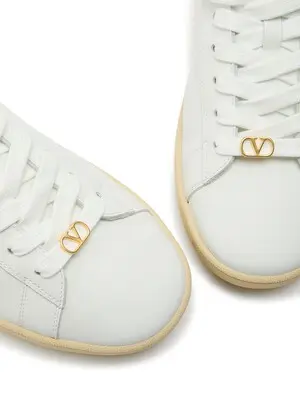 Valentino Garavani Royco Leather Sneakers - White