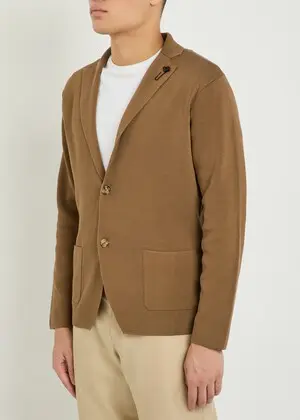 LARDINI Cotton Cardigan - Brown