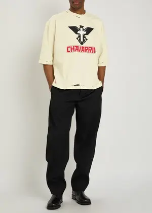 WILLY CHAVARRIA Tectate Buffalo Printed Cotton T-shirt