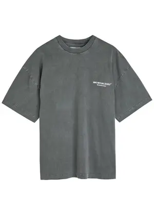 MKI MIYUKI ZOKU Design Studio Cotton T-shirt - Black