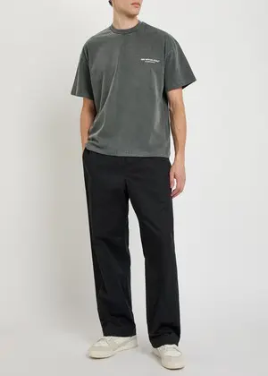 MKI MIYUKI ZOKU Design Studio Cotton T-shirt - Black