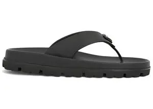 Prada Rubber Thong Sandal - Black